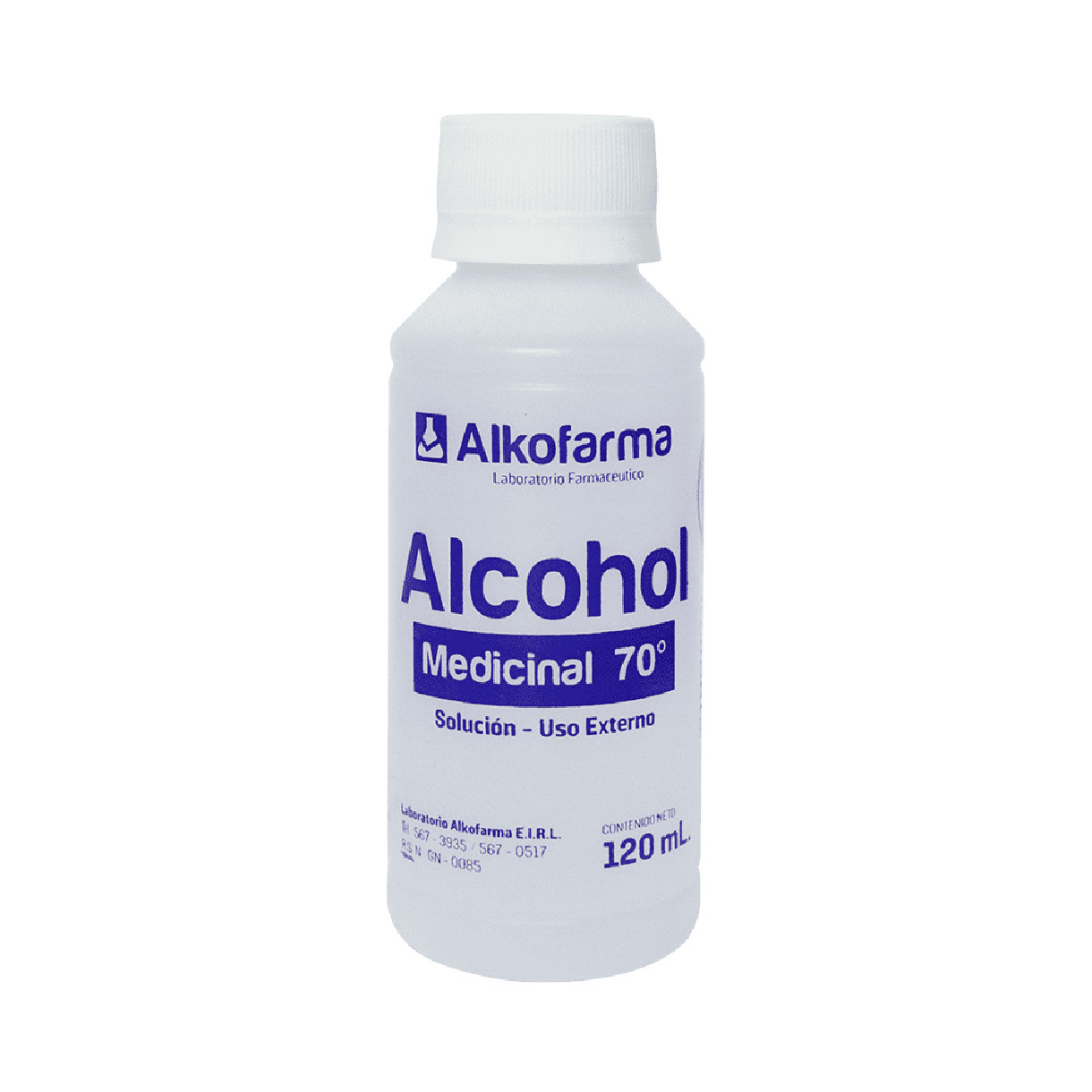 Alcohol Medicinal 70° 120 ml Marca ALKOFARMA – Higia Logistica ...