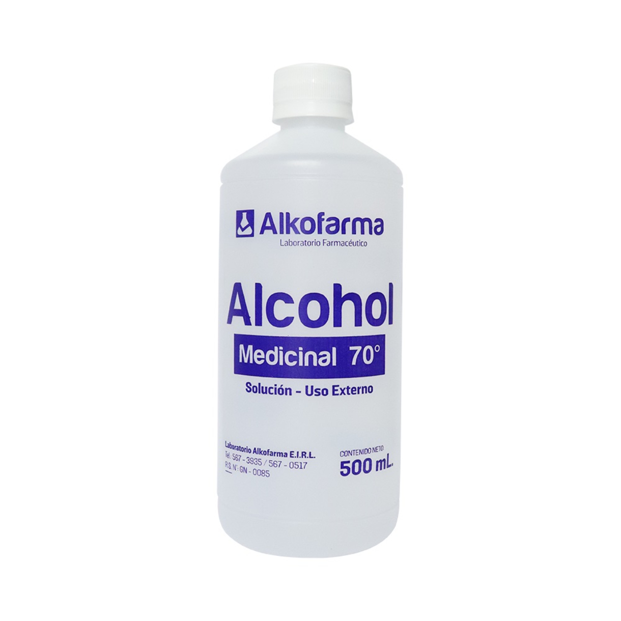 Alcohol Medicinal 70° 500 ml Marca ALKOFARMA – Higia Logistica ...